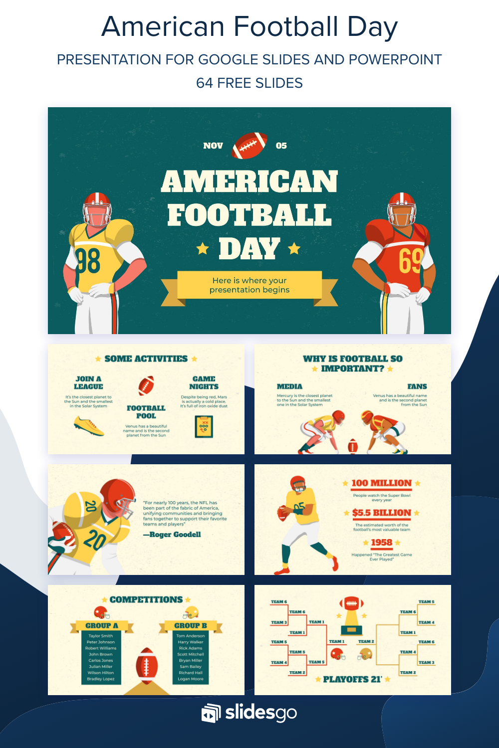 American Football Day | Google Slides & PowerPoint Template