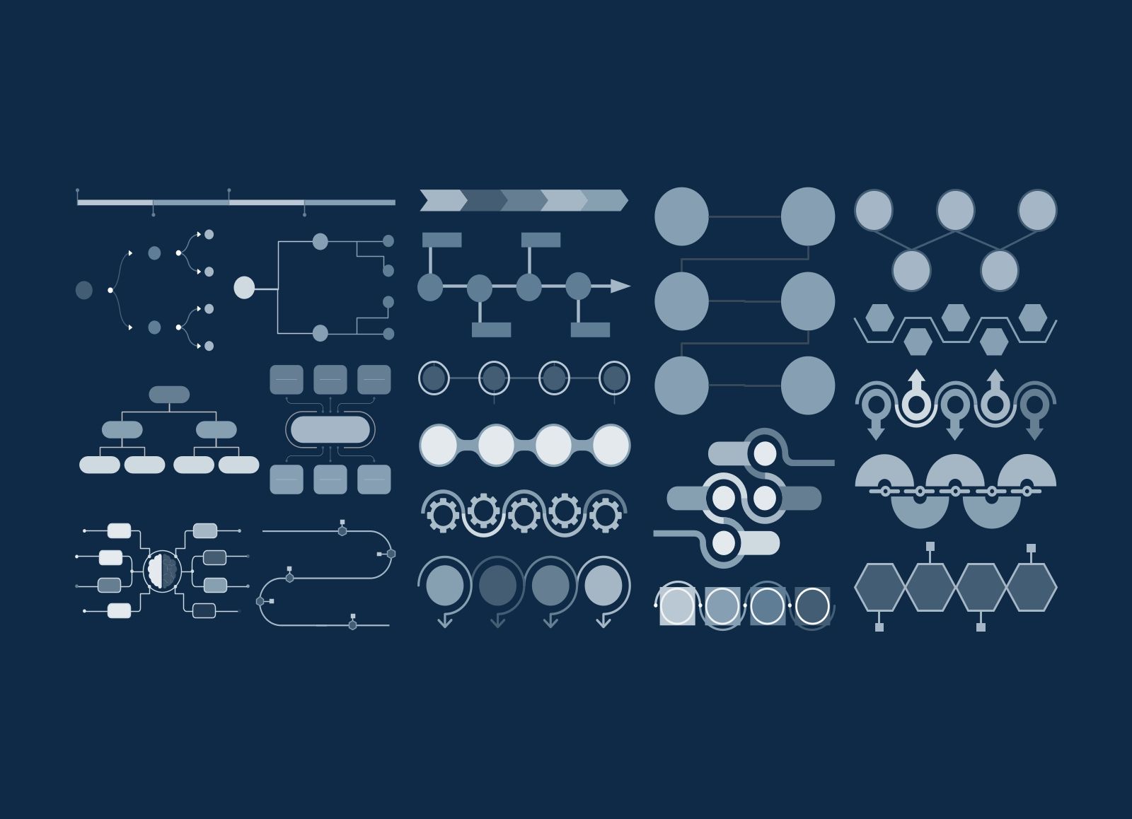 Grid Bar Menu Google Slides theme & PowerPoint template