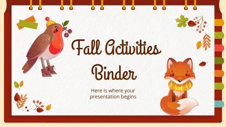 Fall Activities Binder | Google Slides & PowerPoint Template