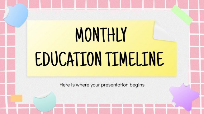 Monthly Education Timeline | Google Slides & PowerPoint