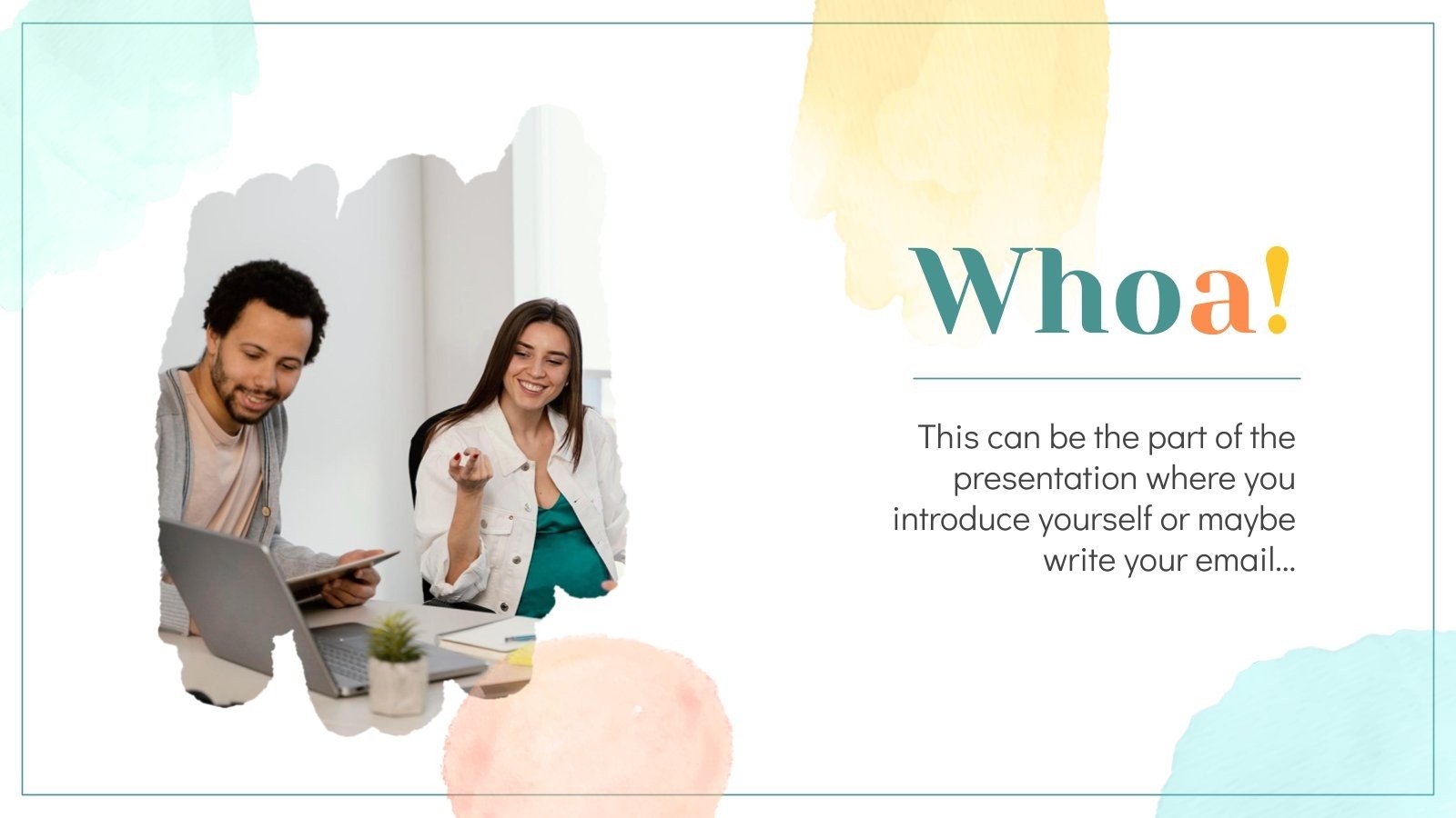 Elegant Watercolor Morning Meeting | Google Slides & PPT