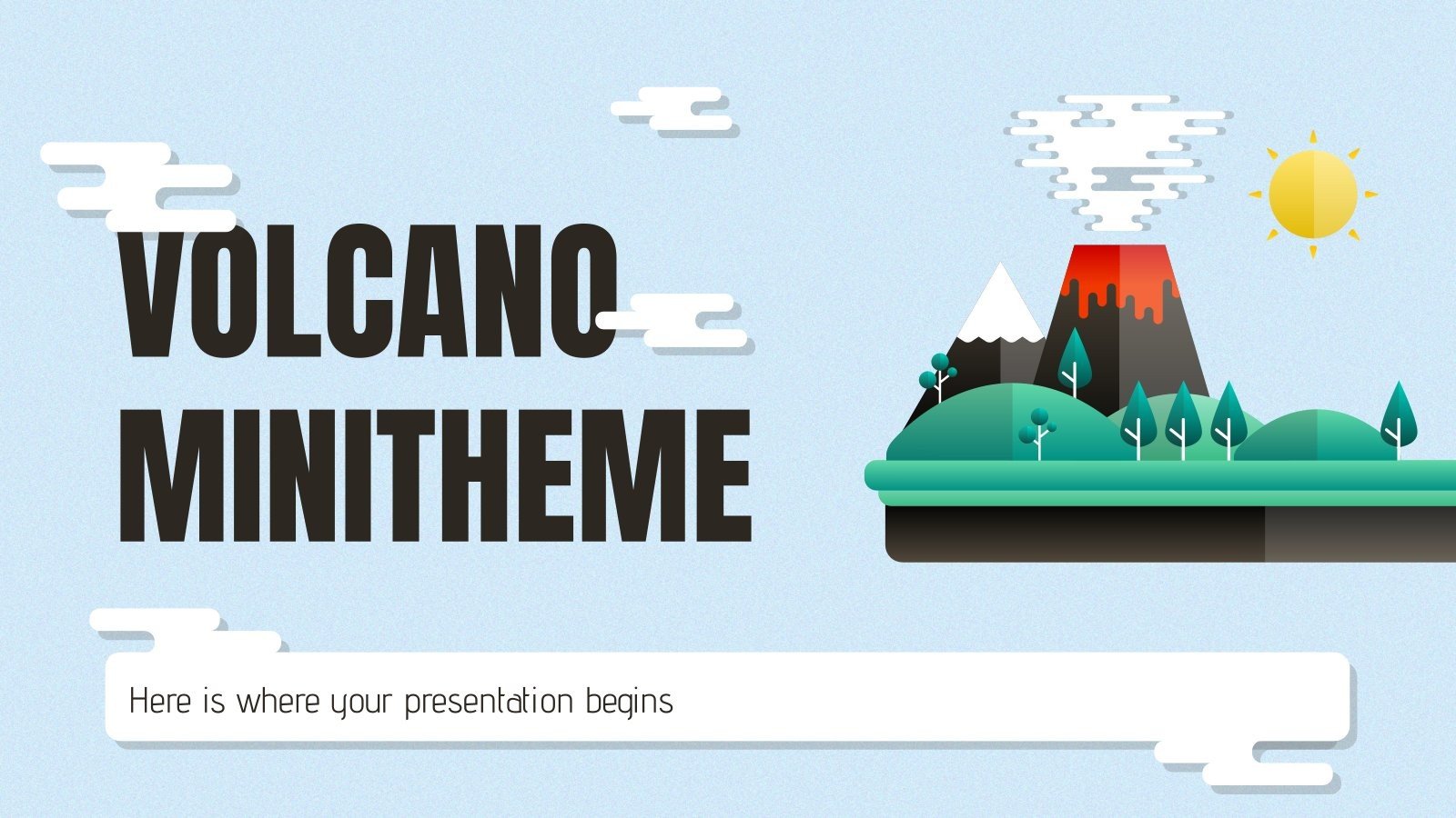 Free Google Slides themes & PPT templates about volcanoes