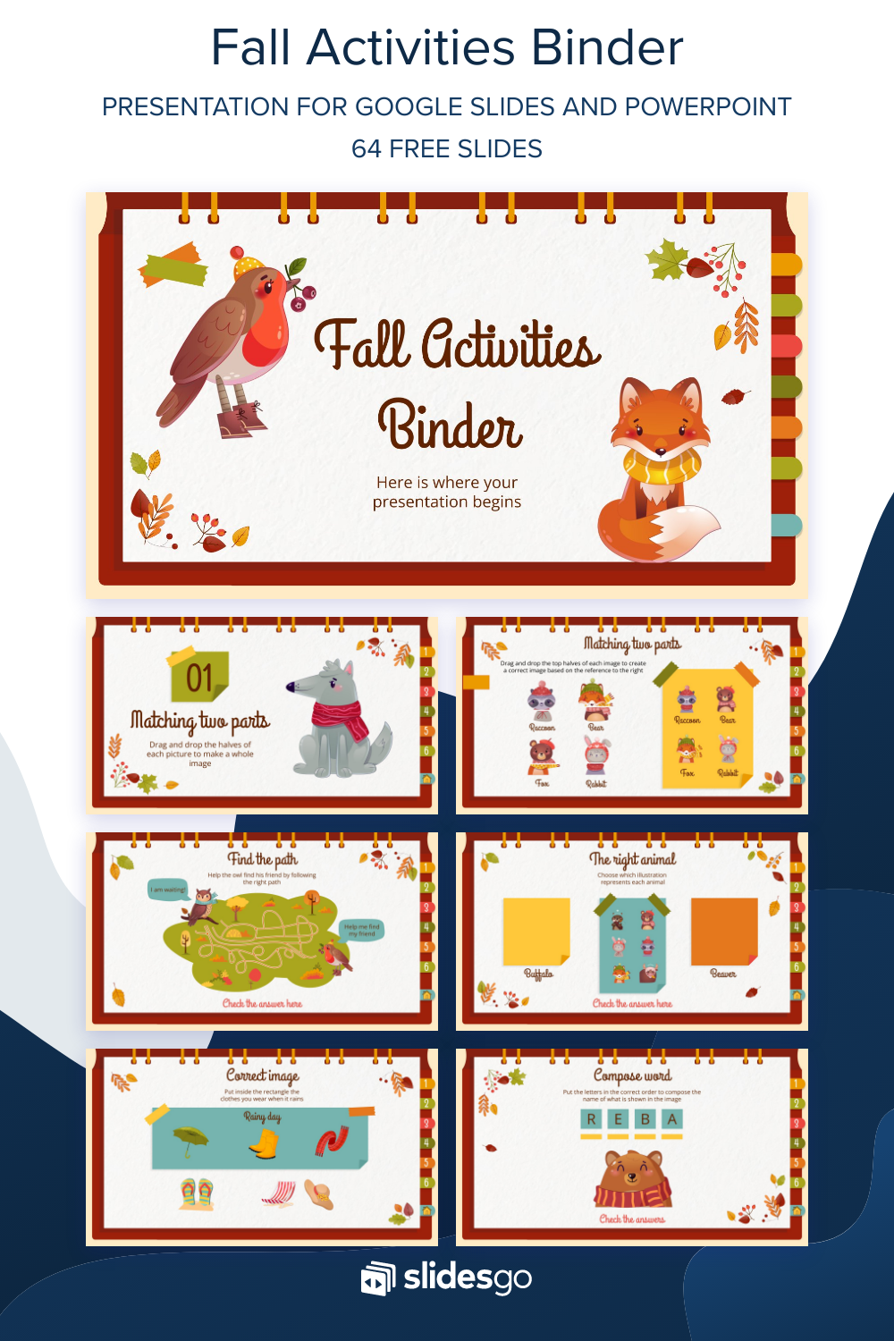 Fall Activities Binder | Google Slides & PowerPoint Template