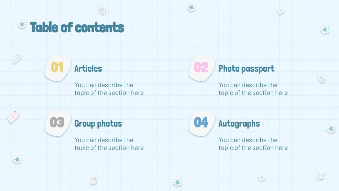 Watercolor Middle School Yearbook | Google Slides & PPT