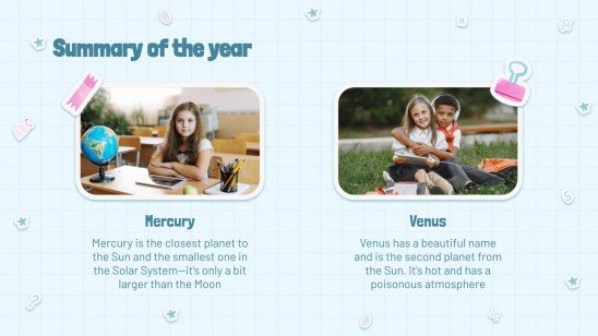 Watercolor Middle School Yearbook | Google Slides & PPT