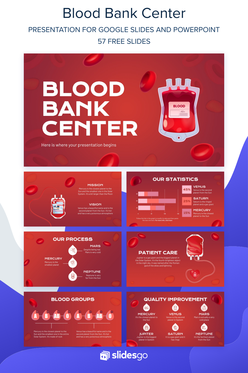 Blood Bank Center | Google Slides & PowerPoint Template