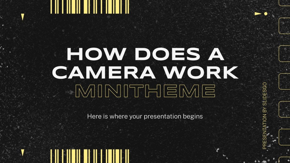 Free templates about cameras for Google Slides & PowerPoint