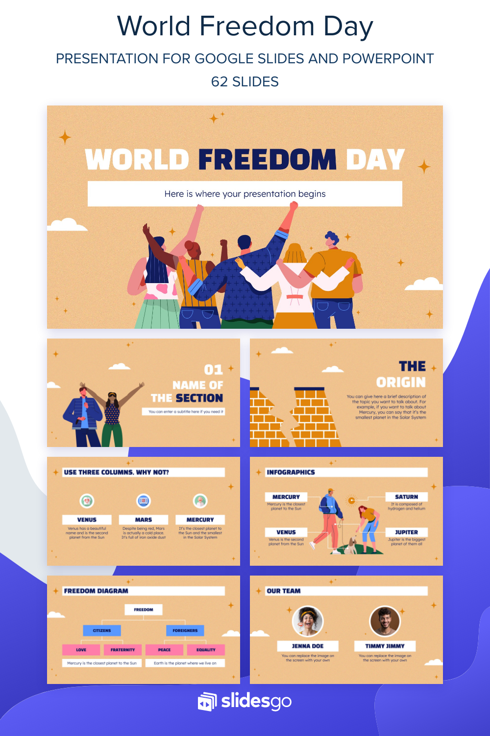 World Freedom Day | Google Slides & PowerPoint template