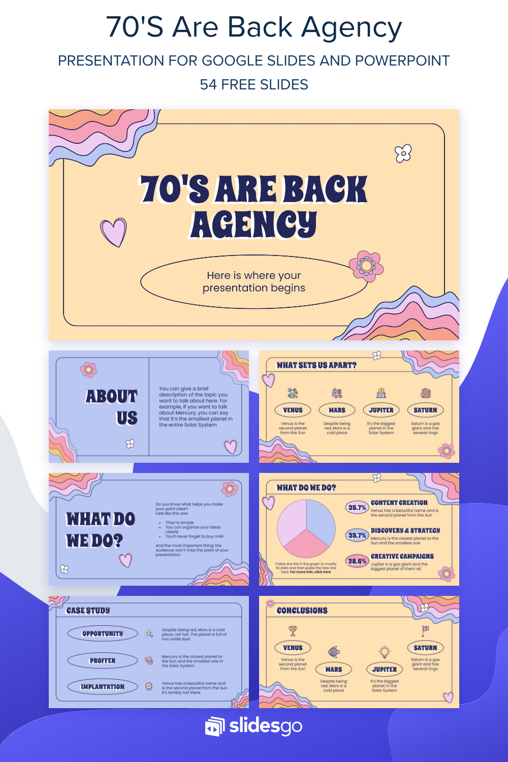 70's are Back Agency | Google Slides & PowerPoint