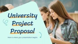 University Project Proposal Google Slides and PPT template