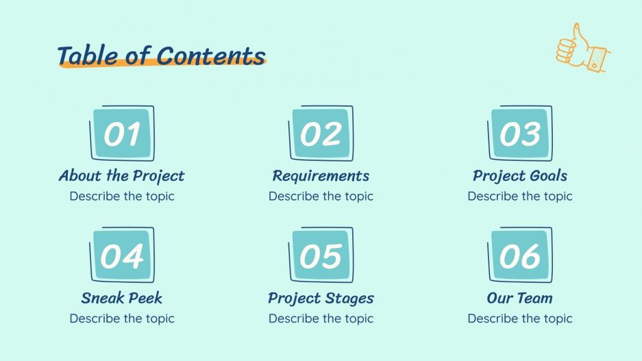 University Project Proposal Google Slides and PPT template