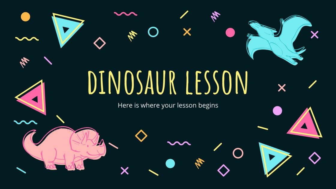 Dinosaur Lesson Google Slides theme and PowerPoint template