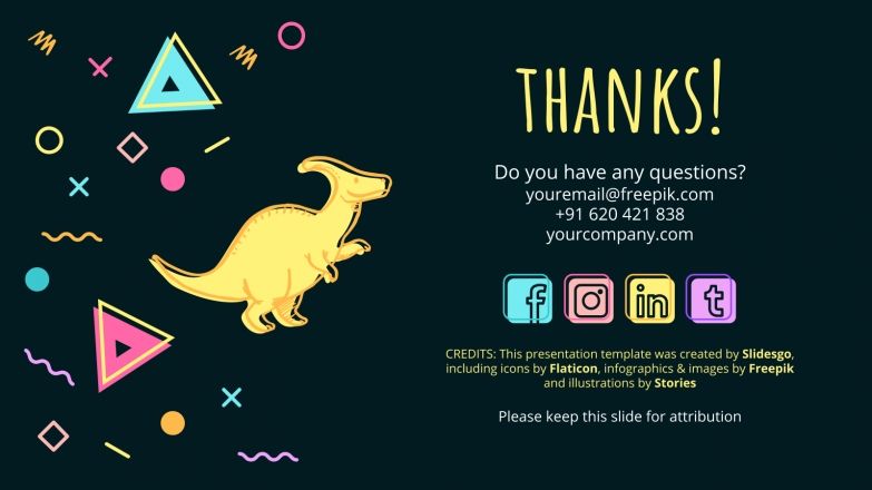 Dinosaur Lesson Google Slides theme and PowerPoint template