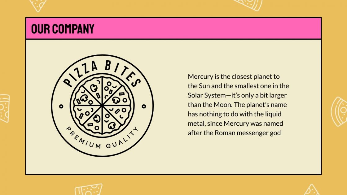Pizza Bites Google Slides theme and PowerPoint template