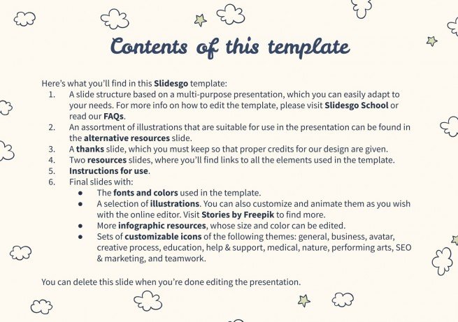 Doodle Greeting Cards Google Slides & PowerPoint template