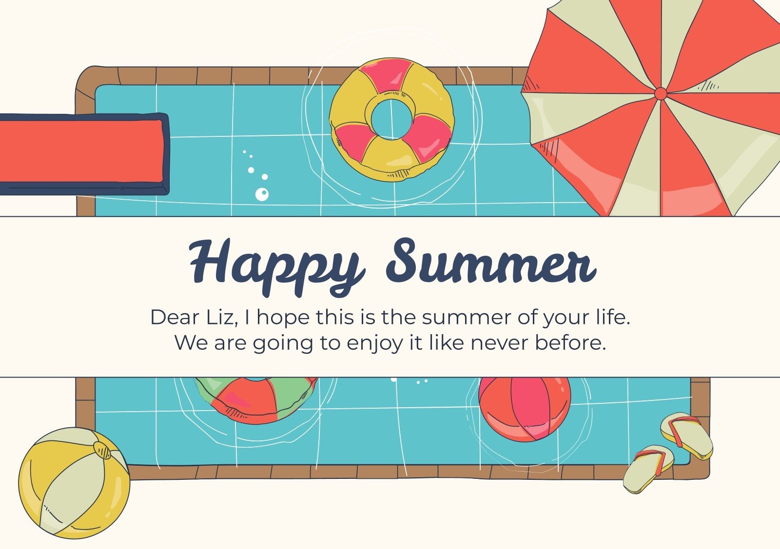 Doodle Greeting Cards Google Slides & PowerPoint template