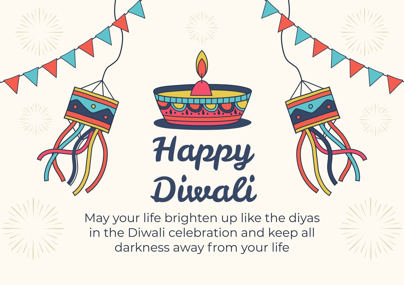 Doodle Greeting Cards Google Slides & PowerPoint template