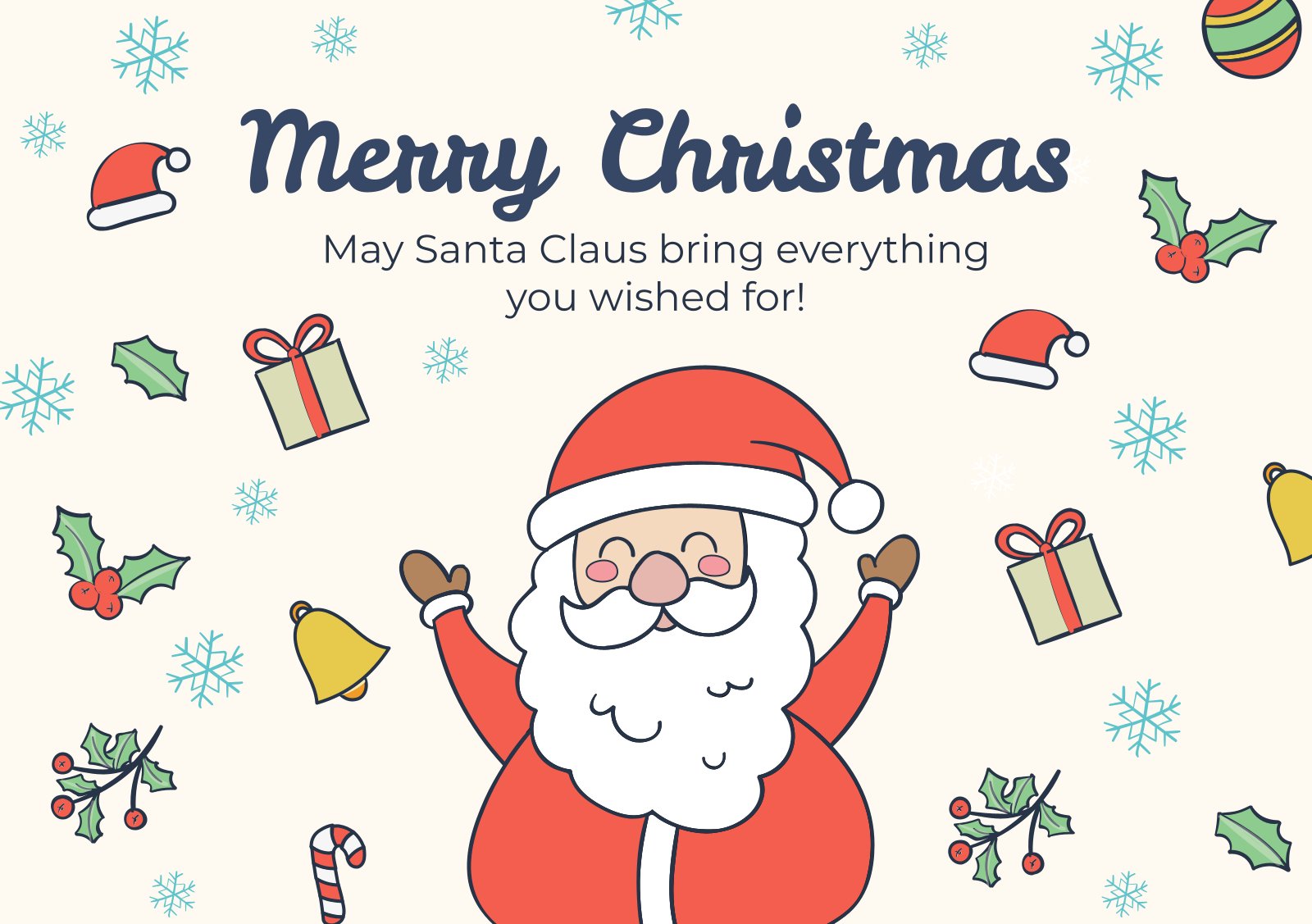 Doodle Greeting Cards Google Slides & PowerPoint template