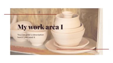 Ceramics Portfolio Google Slides theme & PowerPoint template