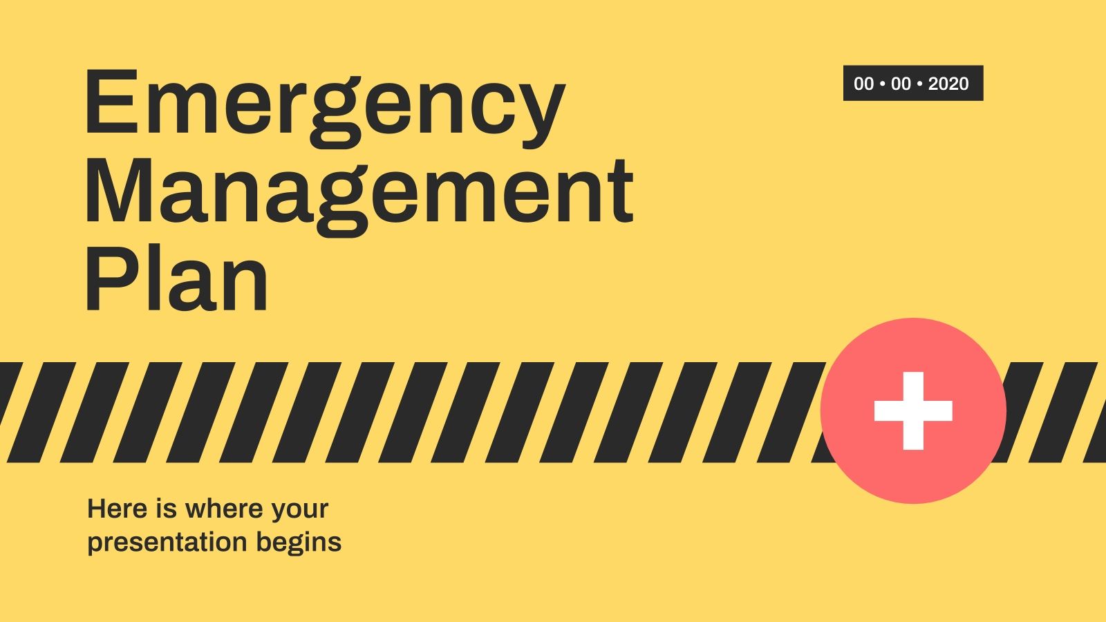 Emergency Management Plan Google Slides and PPT template