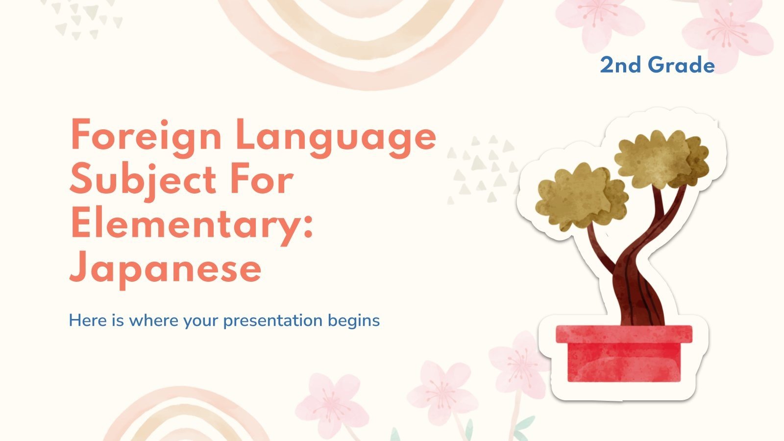 Foreign Language for 2nd Grade: Japanese | Google Slides & PPT