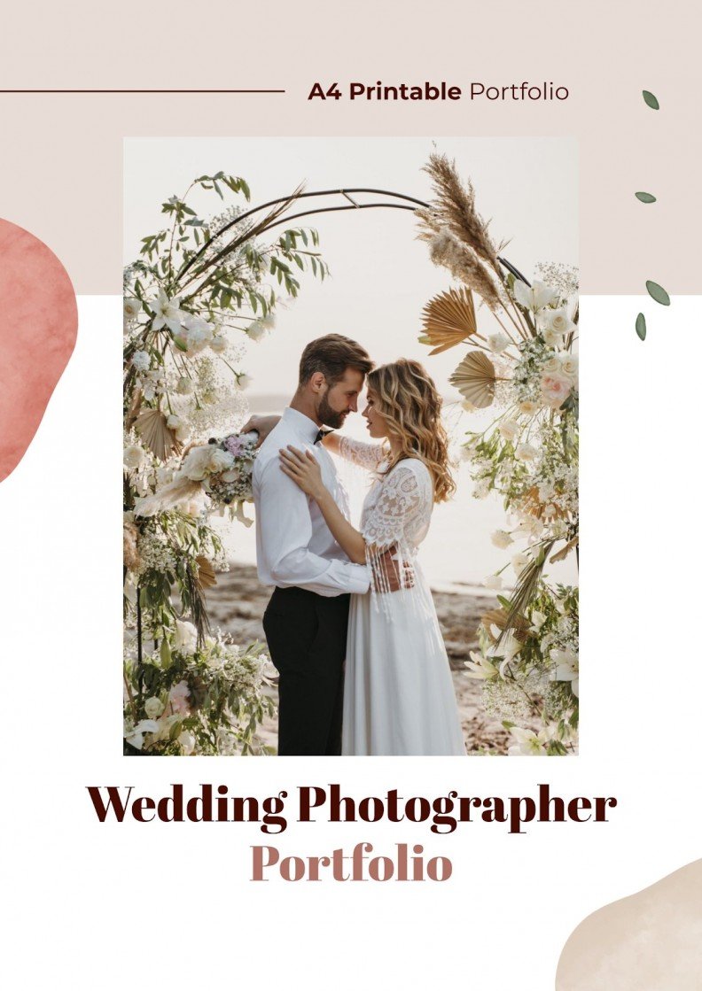 Wedding Printable Portfolio for Photographers | Google Slides