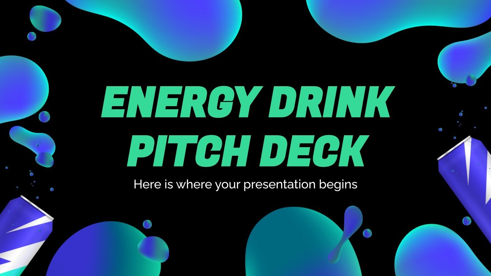 Free templates for Google Slides and PPT about drinks