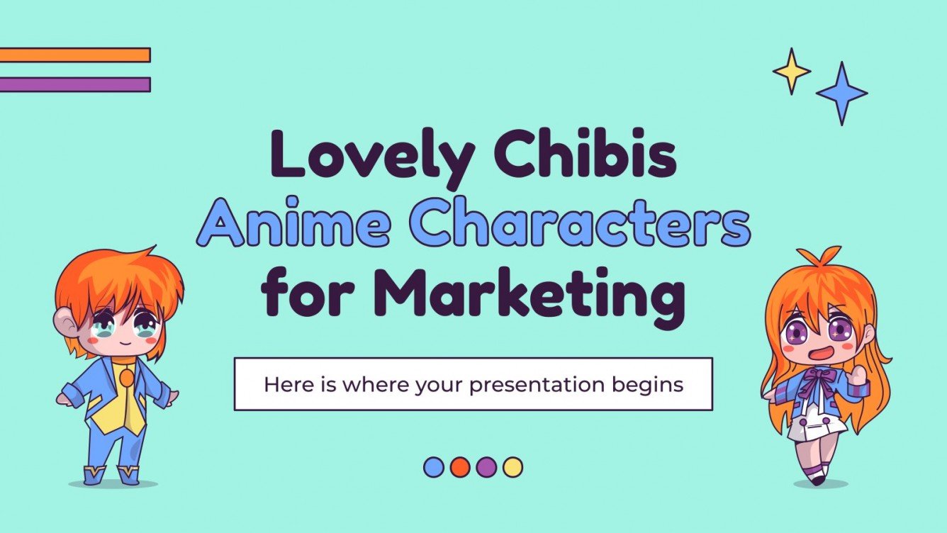 Lovely Chibis Anime Characters for Marketing