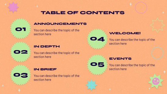 Cotton Candy Newsletter | Google Slides & PowerPoint