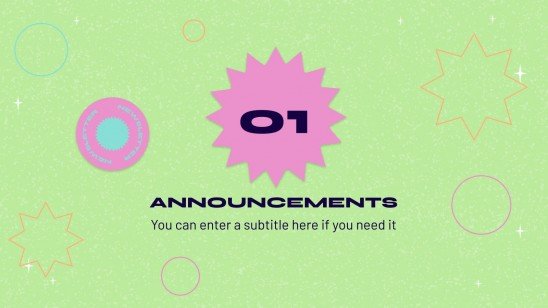 Cotton Candy Newsletter | Google Slides & PowerPoint