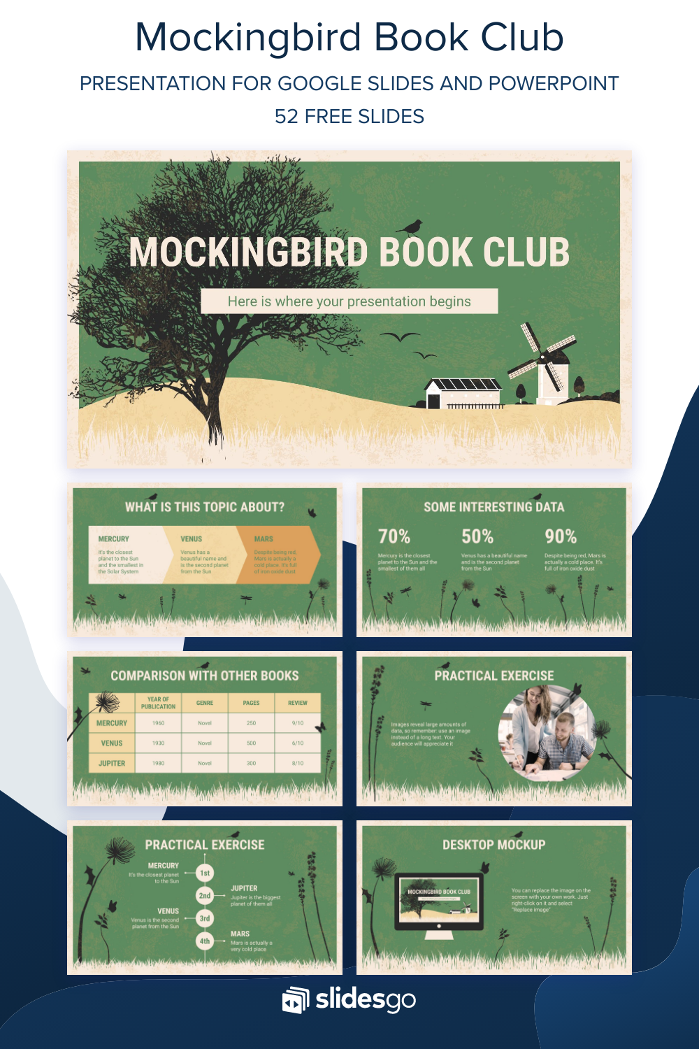 Mockingbird Book Club | Google Slides & PowerPoint