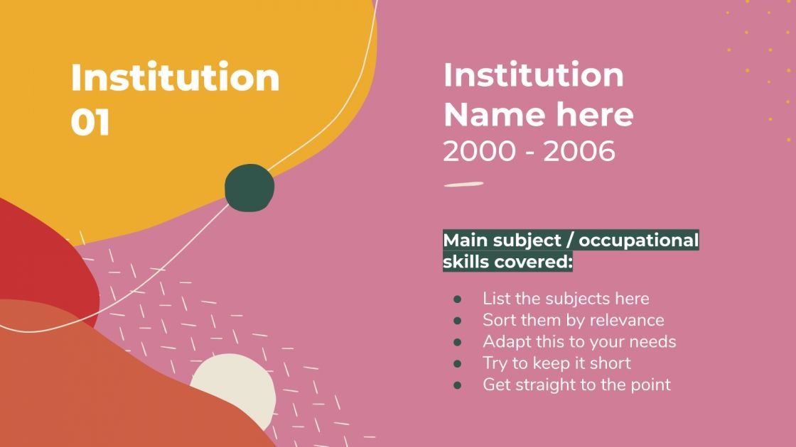 CV de redactor creativo | Tema de Google Slides y PowerPoint