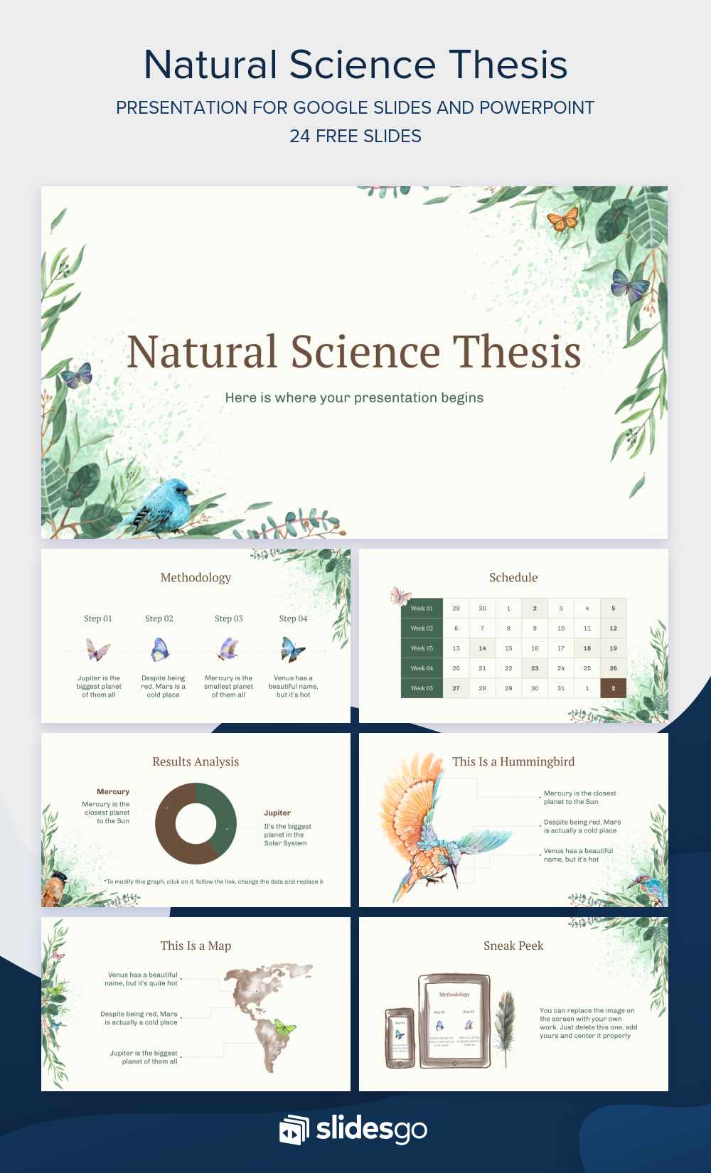 Natural Science Google Slides theme and PowerPoint template