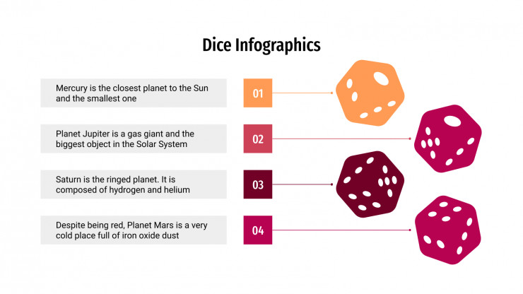 Free Dice Infographics for Google Slides & PowerPoint template
