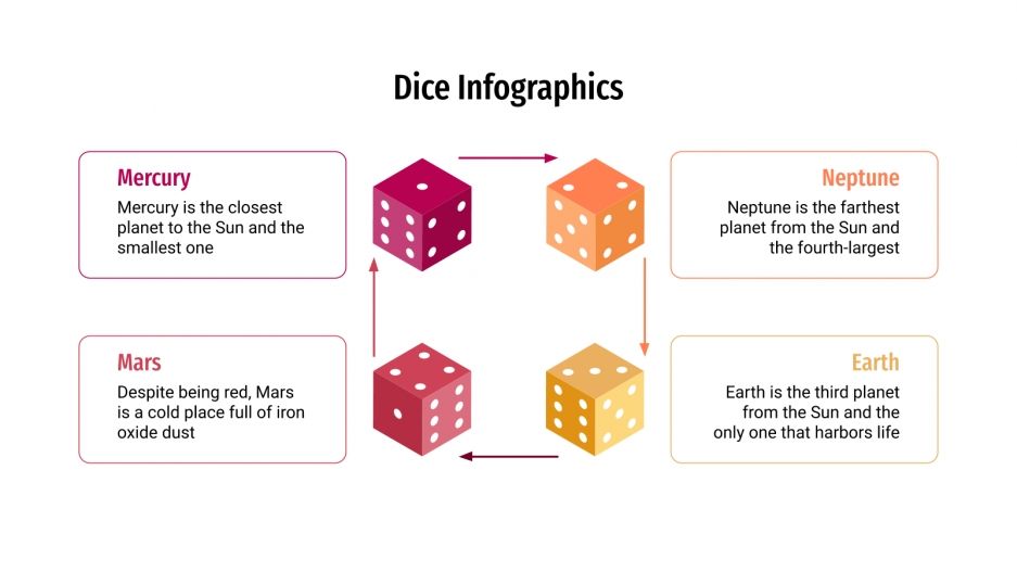 Free Dice Infographics for Google Slides & PowerPoint template
