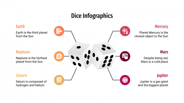 Free Dice Infographics for Google Slides & PowerPoint template