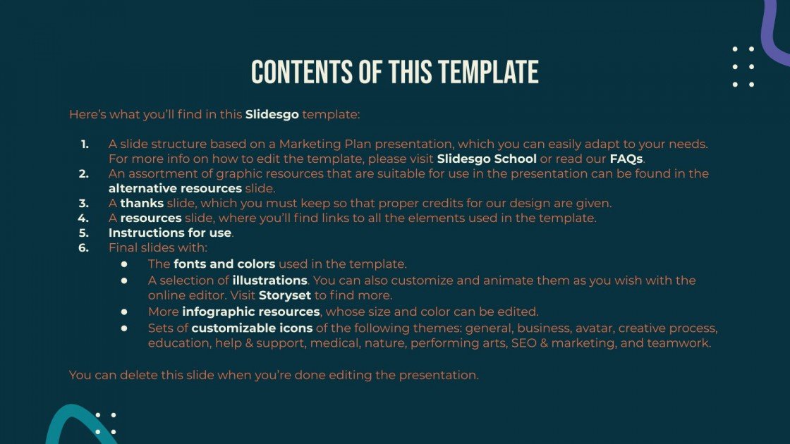 Abstract Marketing Plan Google Slides & PowerPoint template
