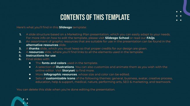Abstract Marketing Plan Google Slides & PowerPoint template
