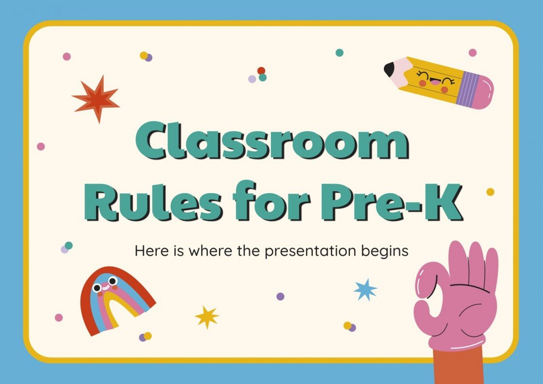 Règles de la salle de classe | Google Slides et PowerPoint