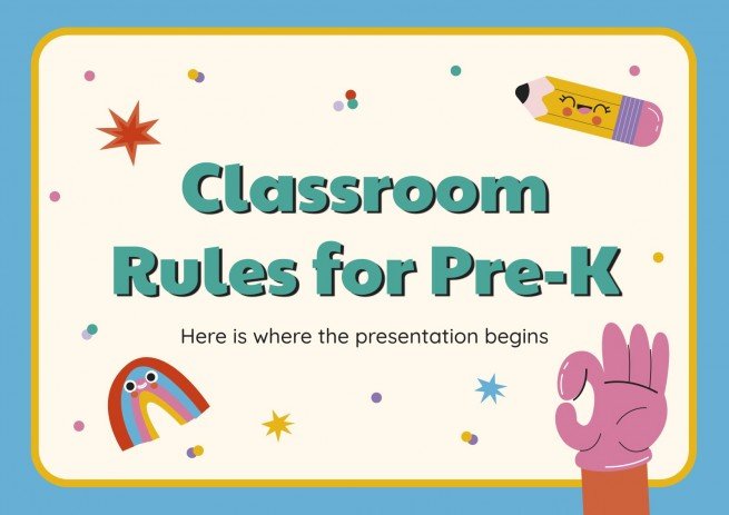 Classroom Rules for Pre-K | Google Slides & PowerPoint