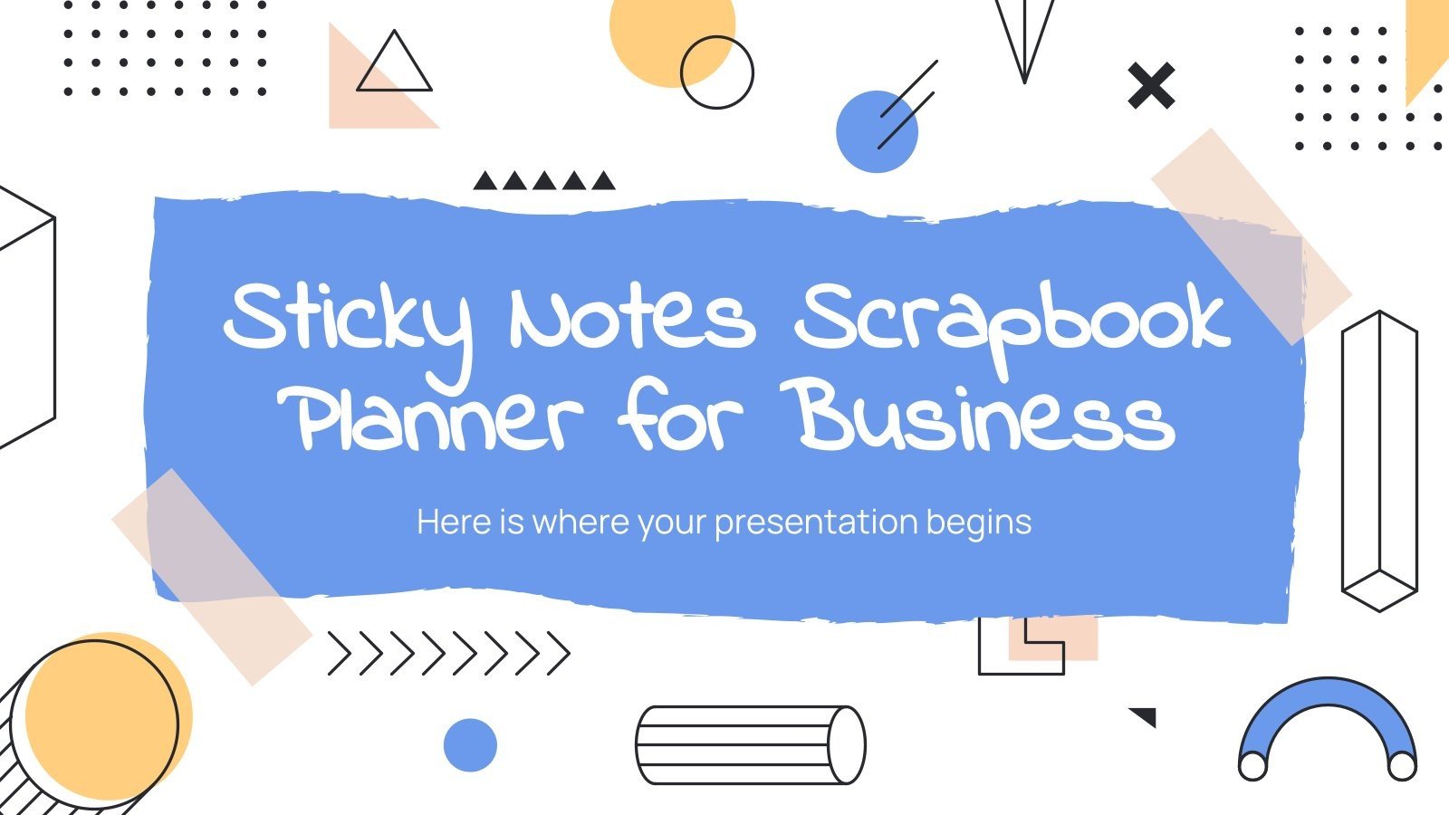Sticky Notes Scrapbook Planner | Google Slides & PPT