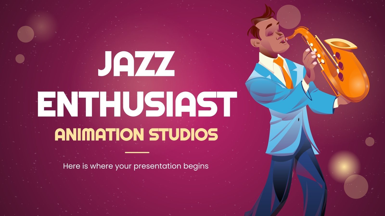 Animation Studios Jazz Enthusiast | Google Slides & PowerPoint