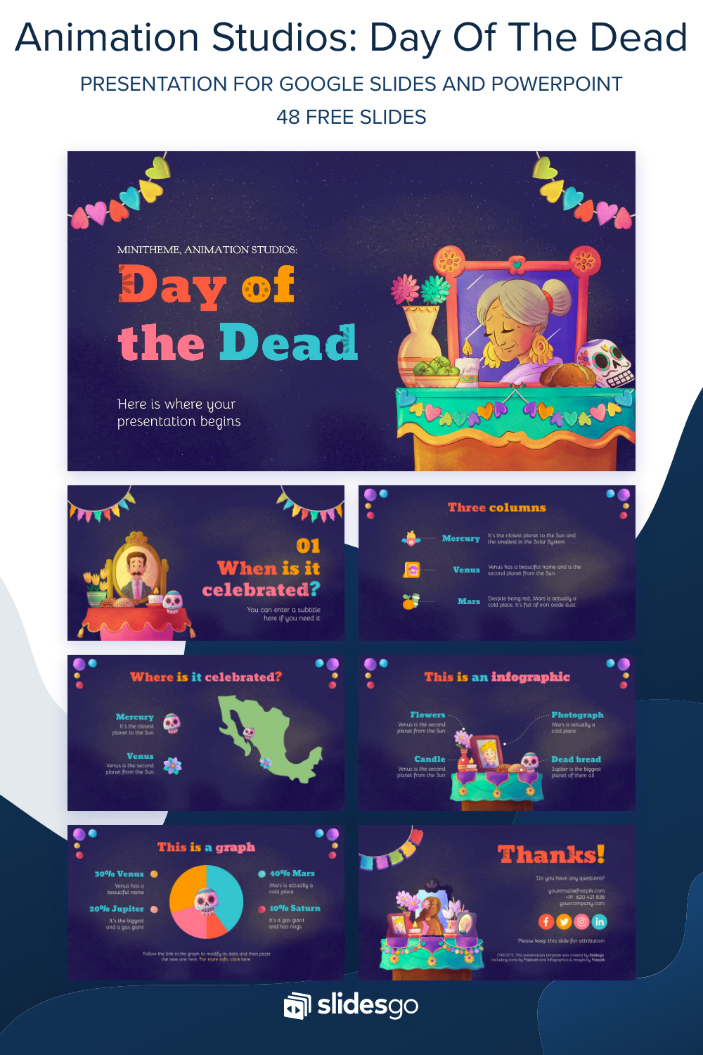 Celebrating Day of the Dead | Google Slides & PPT
