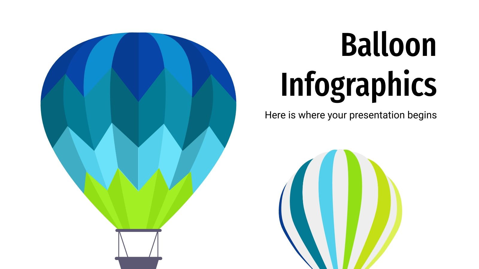 Free Balloon Infographics for Google Slides and PPT