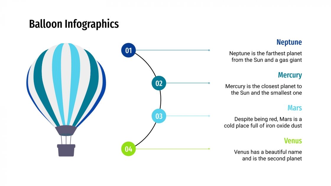 Free Balloon Infographics for Google Slides and PPT