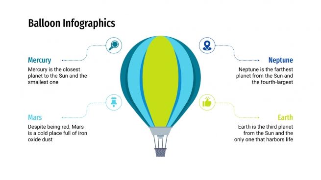 Free Balloon Infographics for Google Slides and PPT