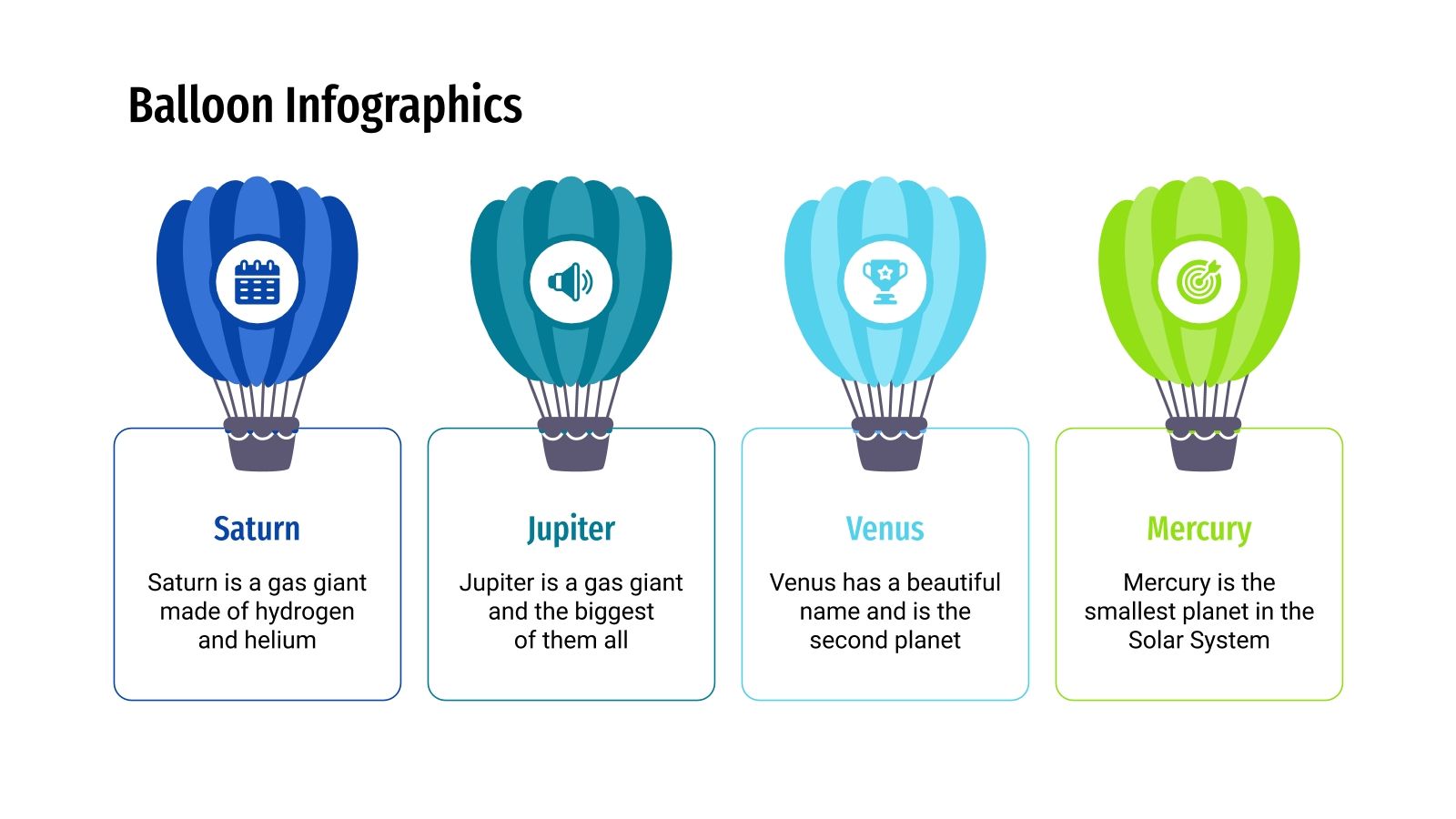Free Balloon Infographics for Google Slides and PPT