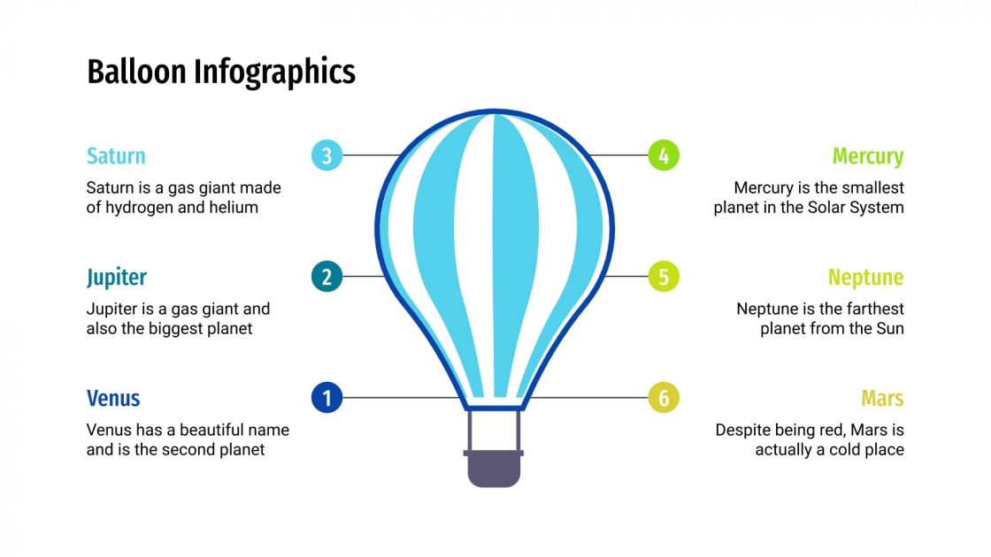 Free Balloon Infographics for Google Slides and PPT