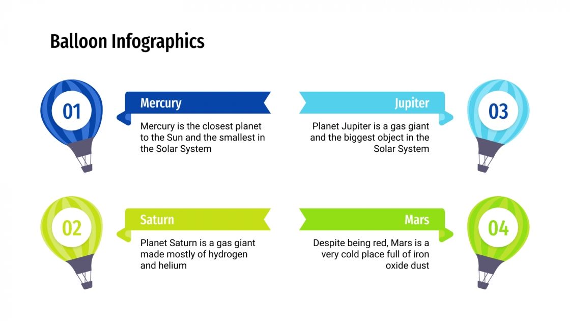 Free Balloon Infographics for Google Slides and PPT