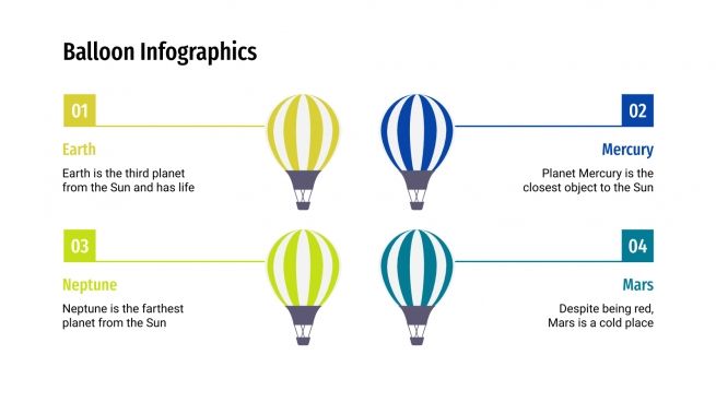Free Balloon Infographics for Google Slides and PPT